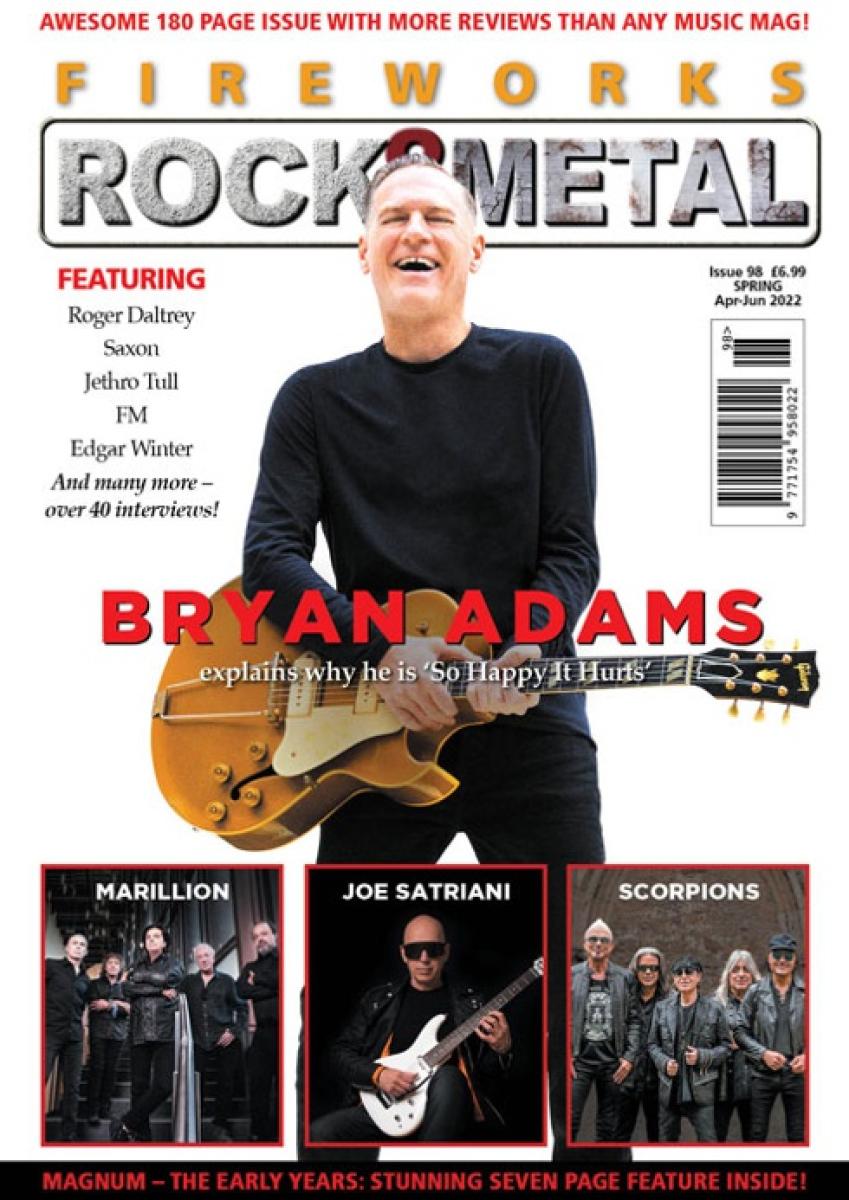 UK Fireworks Rock & Metal Magazine Cover feature out now. | Bryan Adams