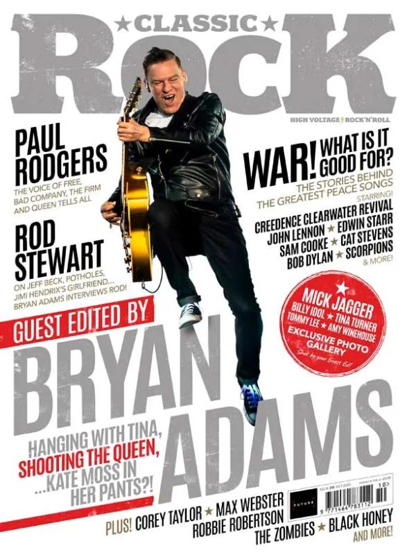 Bryan Guest Edits The October Issue of Classic Rock Magazine | Bryan Adams